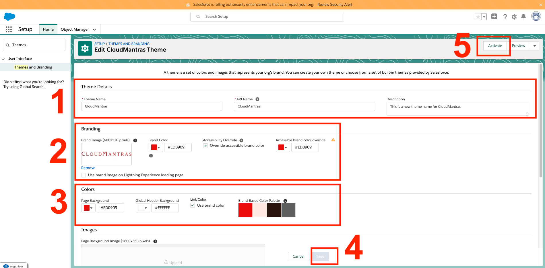 How can I change Themes and Branding in my Salesforce Org? – Cloud Mantras